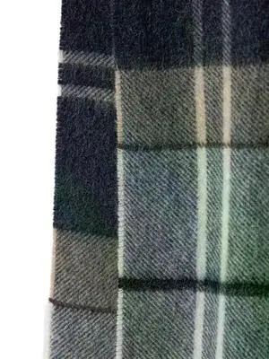 Barbour Tartan-check Fringed Scarf