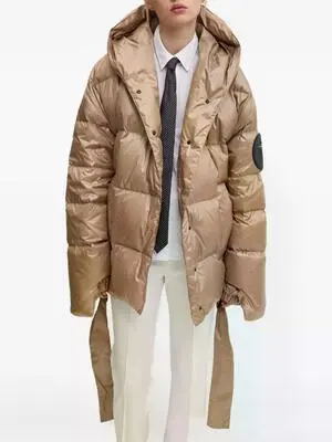 MMC STUDIO Jesso Quilted Hooded Jacket - Neutrals