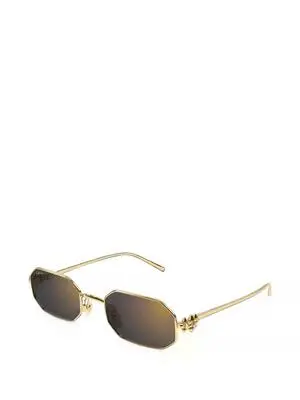 Cartier Geometric-frame Stud-embellished Sunglasses