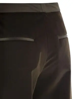 Peserico Straight-leg Stretch Velvet Trousers