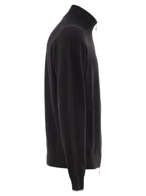 Peserico Virgin Wool And Cashmere Zip Cardigan
