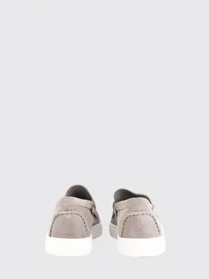 CHRISTIAN LOUBOUTIN The Harold I Suede Calfskin Loafers With Penny Bar Detail - Gray