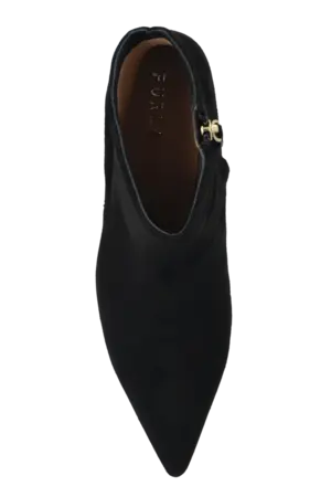 Furla Suede Heeled Ankle Boots ‘aria