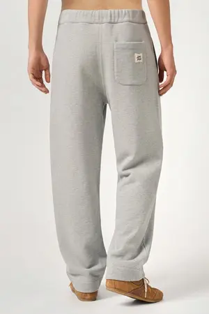 AMI Paris Straight-leg Sweatpants - Grey