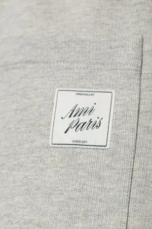 AMI Paris Straight-leg Sweatpants - Grey