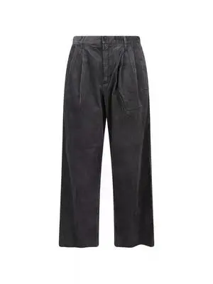 Paul Smith Pleated Corduroy Trousers - Grey