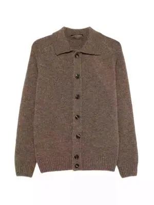 FILIPPO DE LAURENTIIS Button-fastening Cardigan - Brown