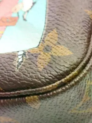 LOUIS VUITTON 2011 Monogram Borderline Pochette Shoulder Bag - Brown