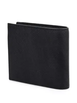 Armani Exchange Logo-print Bi-fold Wallet - Black
