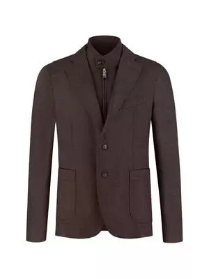 Incotex Layered Notched-lapels Blazer - Brown