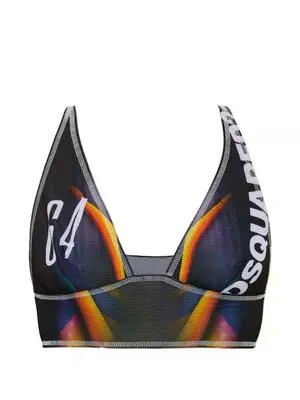 Dsquared2 Printed Bra - Black