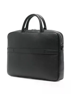 BOSS Pebbled-texture Briefcase