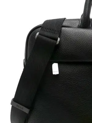 BOSS Pebbled-texture Briefcase