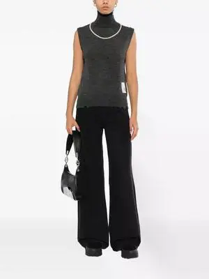 Mihara Yasuhiro Distressed Roll-neck Top