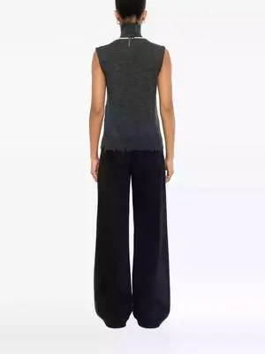 Mihara Yasuhiro Distressed Roll-neck Top