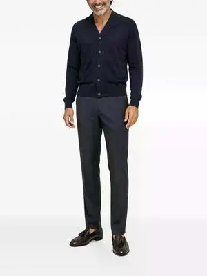 FRANZESE COLLECTION Stefano De Martino V-neck Cardigan - Blue