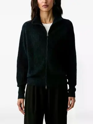 MOS MOSH Thora Zip-up High-neck Cardigan