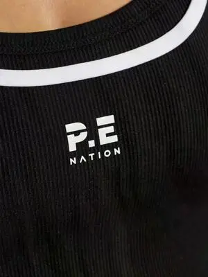P.E Nation Forward Ribbed-knit Top