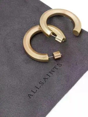 ALLSAINTS Hexagonal-profile Hoop Earrings