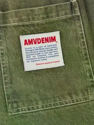 American Vintage Uzatown Elasticated-waistband Cotton Wide-leg Jeans