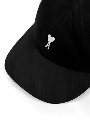 AMI Paris Cotton Cap With De Coeur