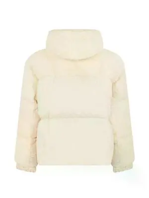Moncler Cristallin Logo-patch Down Jacket - Neutrals