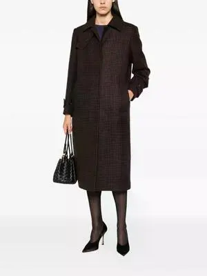 Tagliatore Bethany Houndstooth Coat