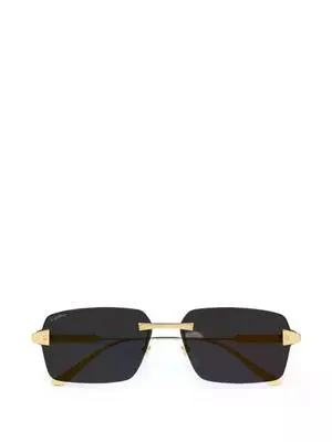 Cartier Santos De Rimless Sunglasses