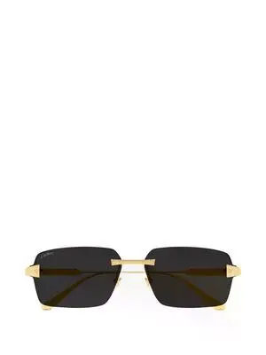 Cartier Santos De Rimless Sunglasses - Gold