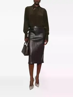 Victoria Beckham Cut-out Long-sleeve Shirt