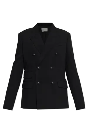 AMI Paris Wool Blazer With Open Lapels