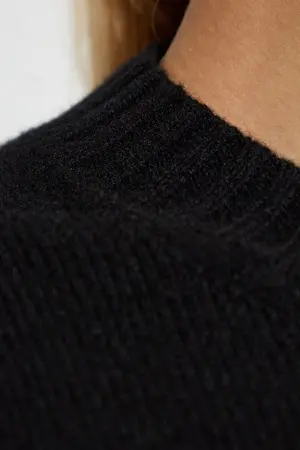 AMI Paris Cashmere Sweater With Embroidered Logo