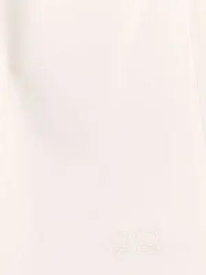 Loewe A-line High-waisted Cotton And Silk Mini Skirt With Side Zip - Cream