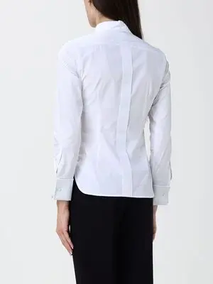 Max Mara Slim Fit Stretch Cotton Shirt With Concealed Placket