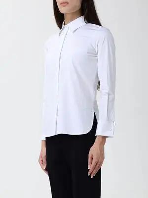 Max Mara Slim Fit Stretch Cotton Shirt With Concealed Placket
