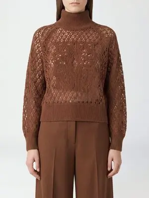 Max Mara Openwork Cashmere And Silk Turtleneck Jumper With Dropped Shoulders - Pink