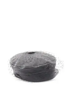 Dior 2010s Revolution Veiled Casquette Cap - Black