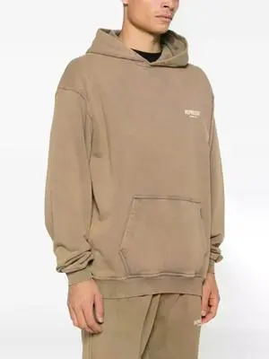 REPRESENT Owners' Club Logo-print Hoodie - Neutrals