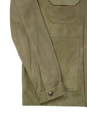 Frescobol Carioca Ravi Suede Leather Shirt Jacket