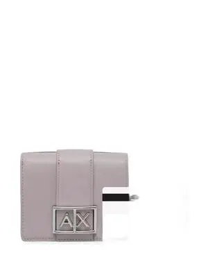 Armani Exchange Logo-plaque Wallet - Purple