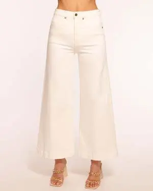 Ramy Brook Tyra 5-pocket Cropped Wide Leg Jean