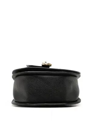 Chloé 2000-2026 Mini Grained Calfskin Alphabet Saddle Crossbody Bag