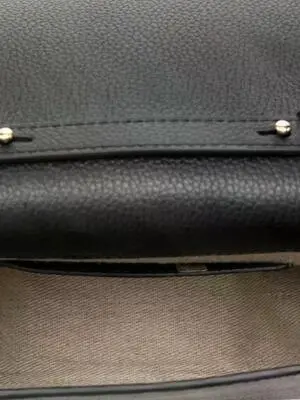 Chloé 2000-2026 Mini Grained Calfskin Alphabet Saddle Crossbody Bag