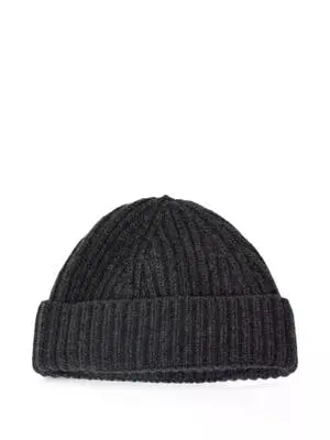 ARAGONA Ribbed-knit Cashmere Beanie Hat
