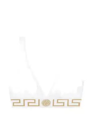 Versace Greca-underband Bralette - White
