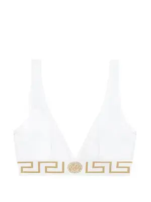 Versace Greca-underband Bralette - White