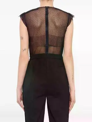 LANVIN Sheer-panelled Sleeveless Jumpsuit