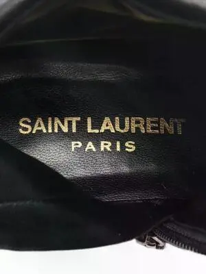 Saint Laurent 2000s Buckled Suede Ankle Boots