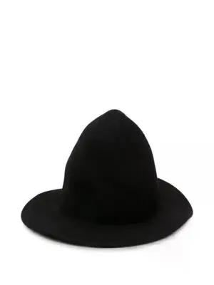 Yohji Yamamoto Pointed-crown Wide-brim Hat