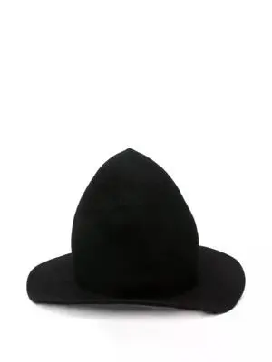Yohji Yamamoto Pointed-crown Wide-brim Hat